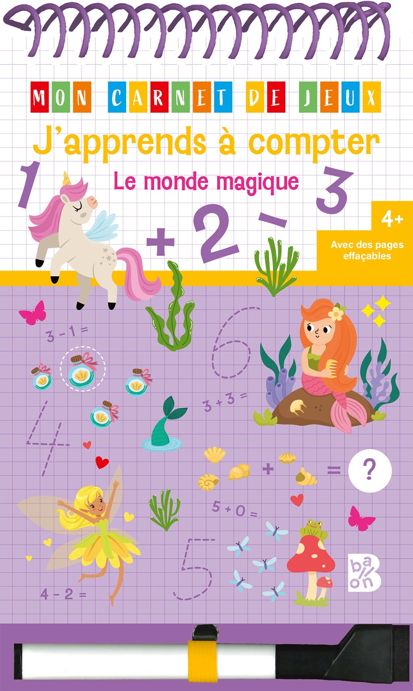 J'apprends à compter : Le monde magique 4+ – QUB livre