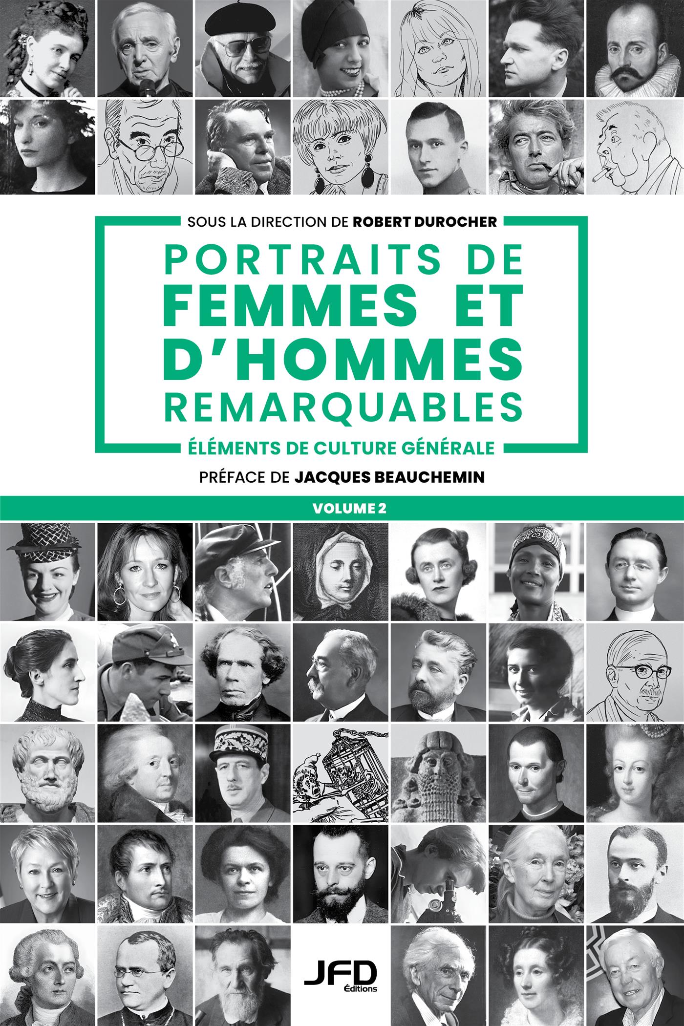 Portraits de femmes et d'hommes remarquables - Volume 2 – QUB livre