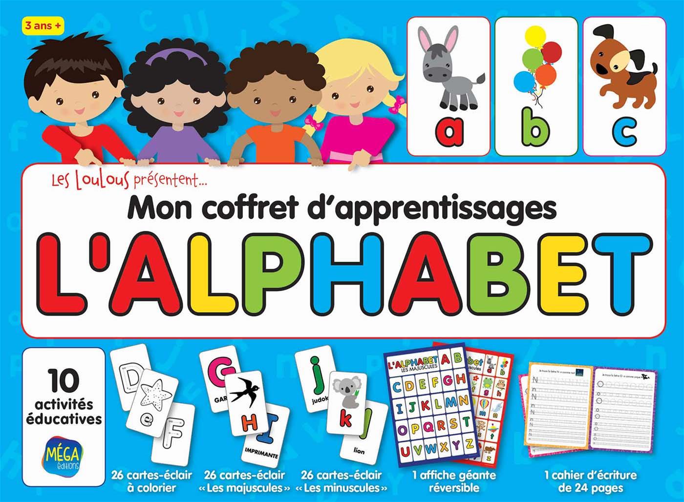 Mon coffret d'apprentissages - L'alphabet – QUB livre