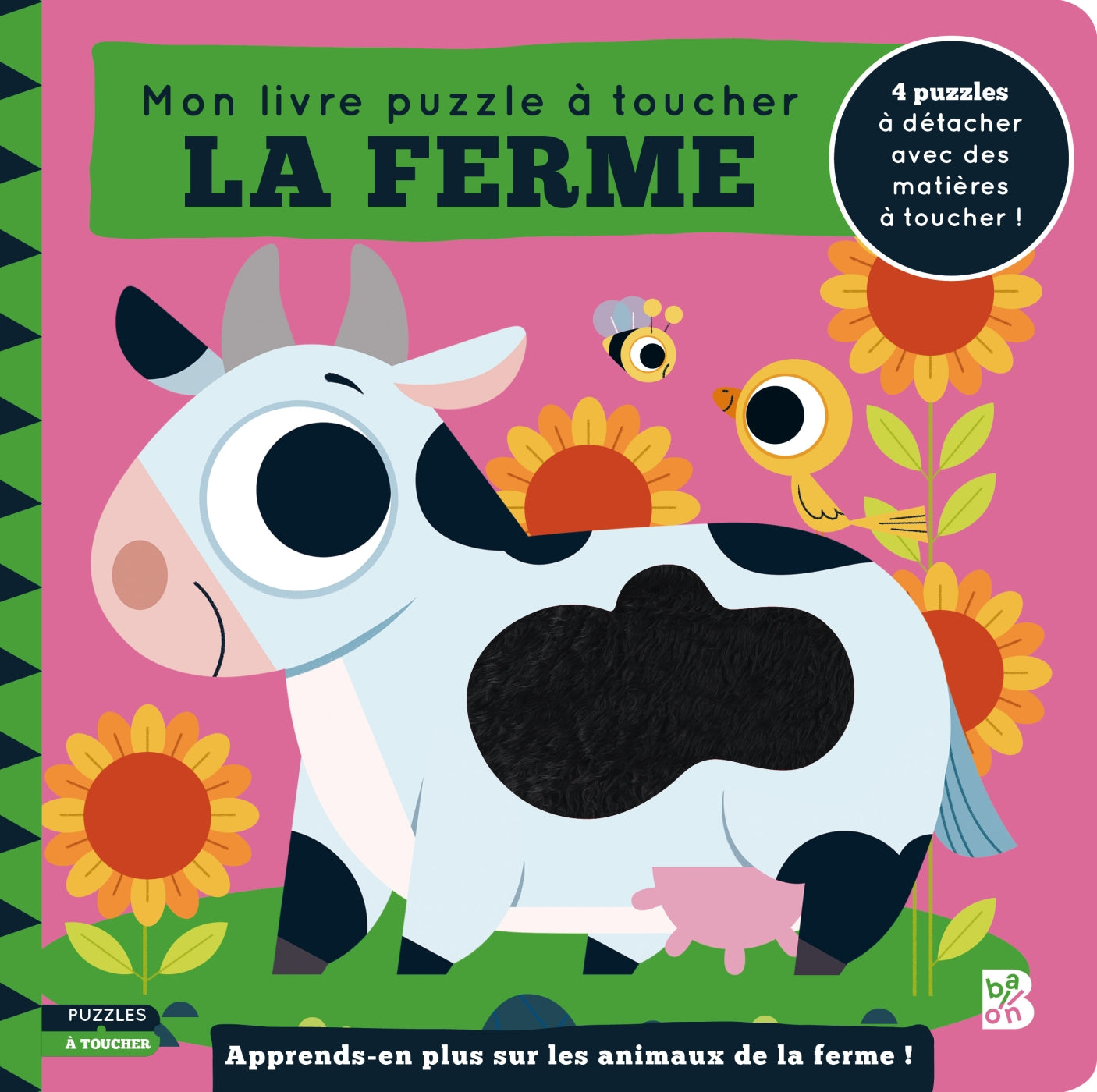 Mon livre puzzle à toucher - La ferme – QUB livre
