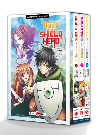 The rising of the shield hero : starter pack volumes 1 à 3 – QUB livre