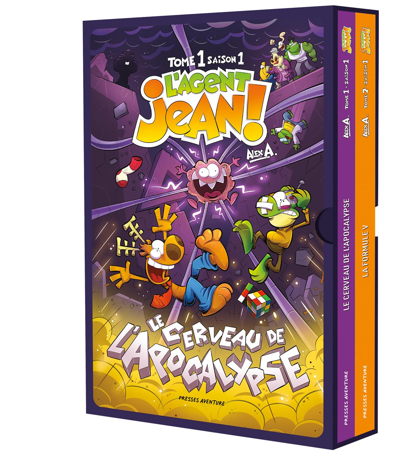 Coffret agent jean -cerveau-t1s1.. t2s1 – QUB livre